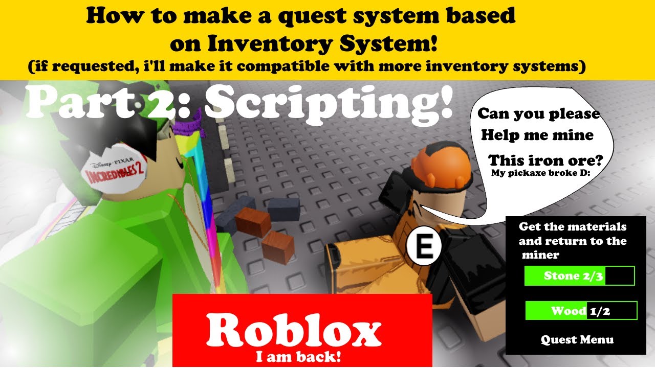 How to make a NPC Quest System (2) - YouTube