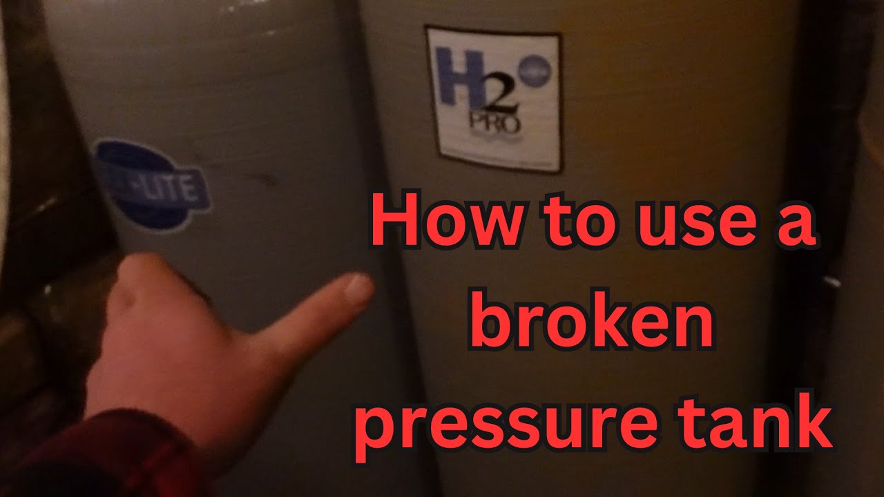 Pressure tank replacement and maintenance - YouTube