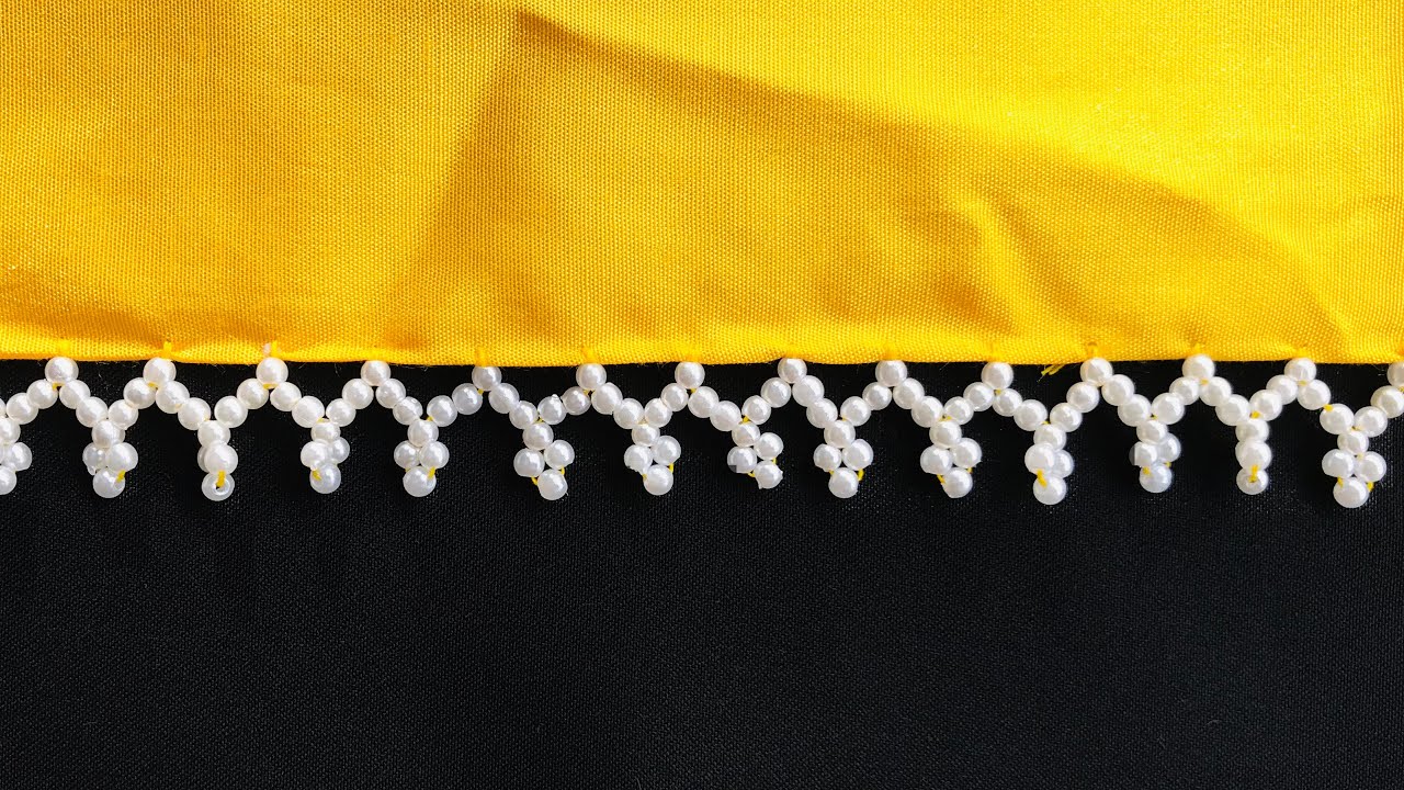Hand Embroidery - Pearl Edging, Make Your Dresses Beautiful With Pearls ...