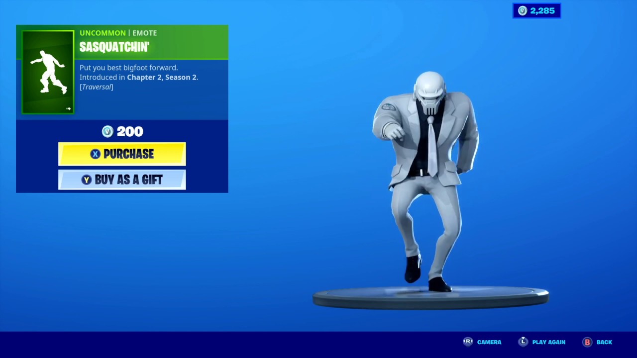 Sasquatchin Emote Fortnite - YouTube