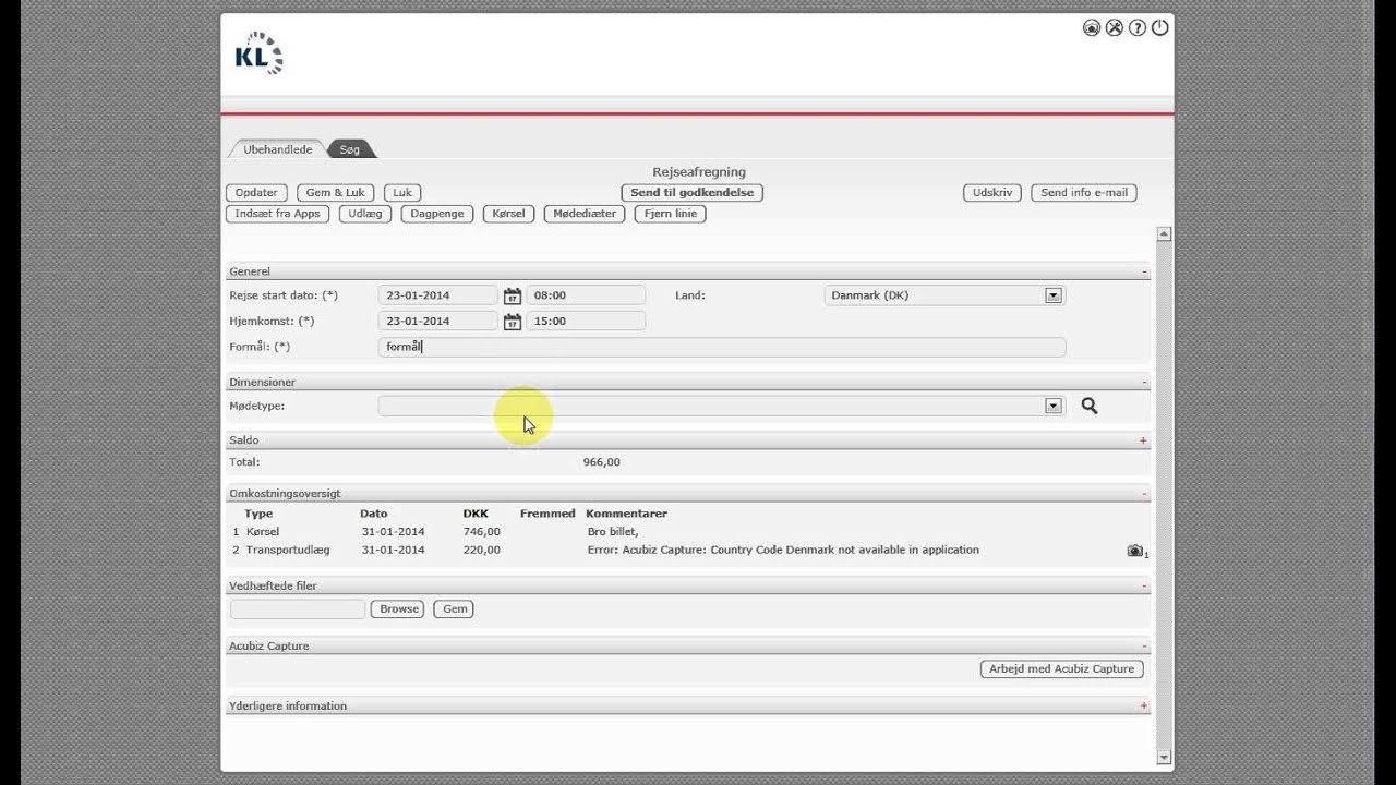 Vejledning til afregning med hjælp af Acubiz Apps - YouTube