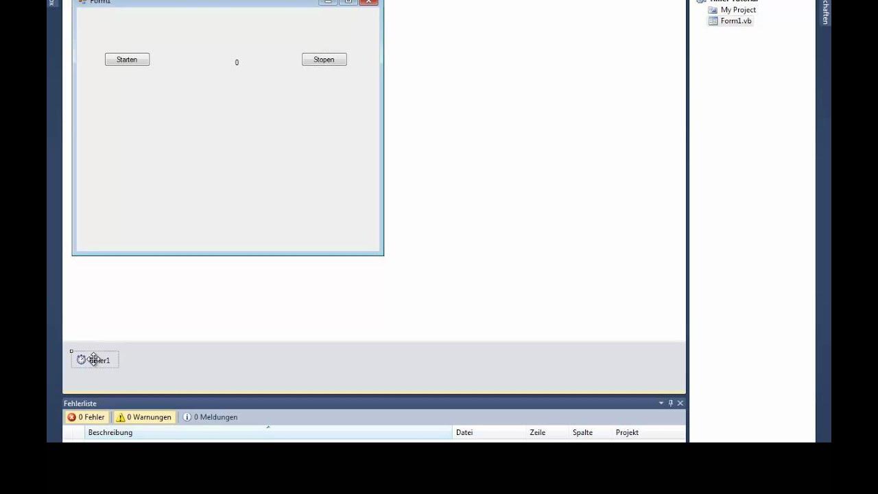 Visual Basic 2010 Timer Tutorial - YouTube