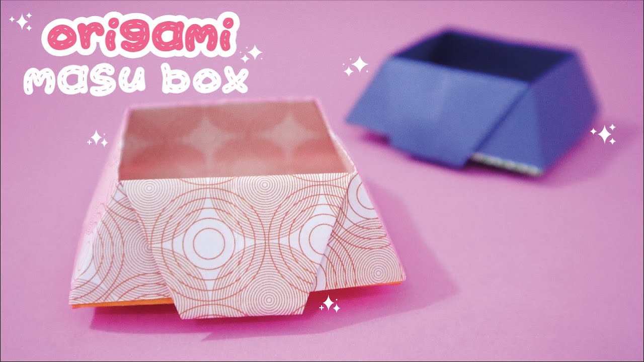 Origami Masu Box step by step easy instructions - YouTube