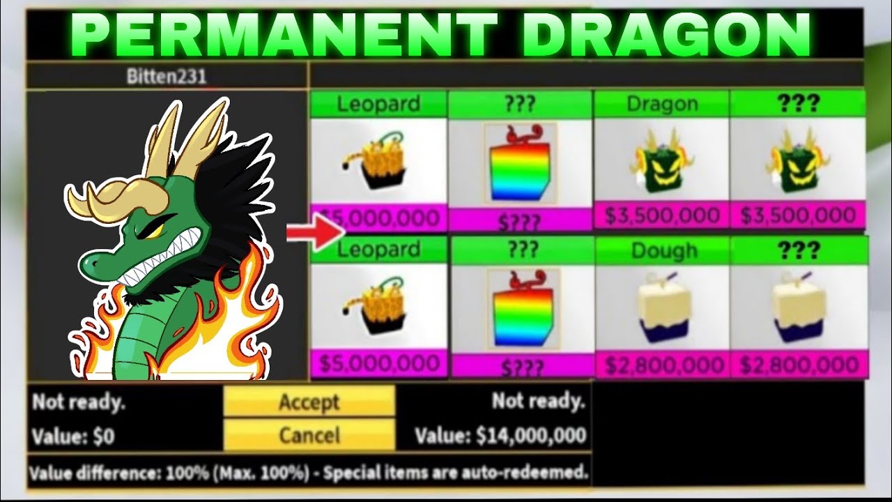 🐲What People Offer for Permanent Dragon🐲 in Blox Fruits - YouTube