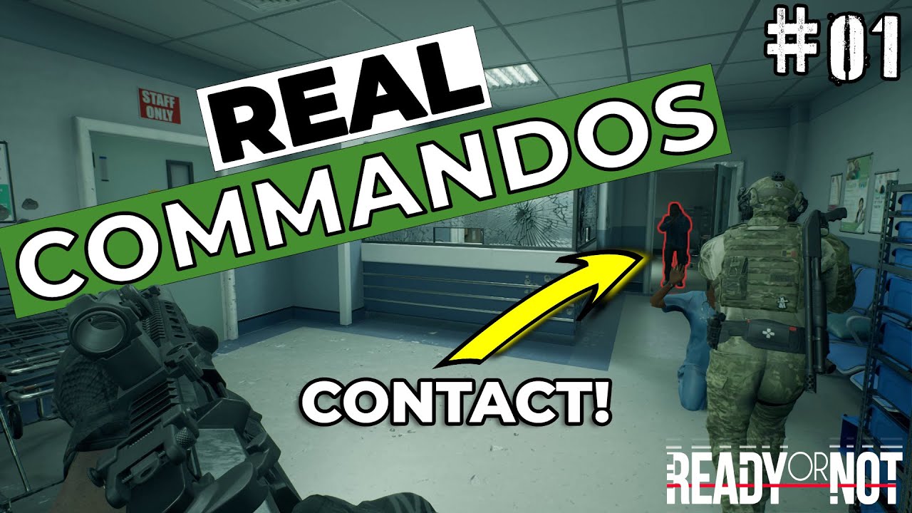 HVT Retrieval In The Hospital By REAL COMMANDOS - PART 1 | Ready Or Not ...