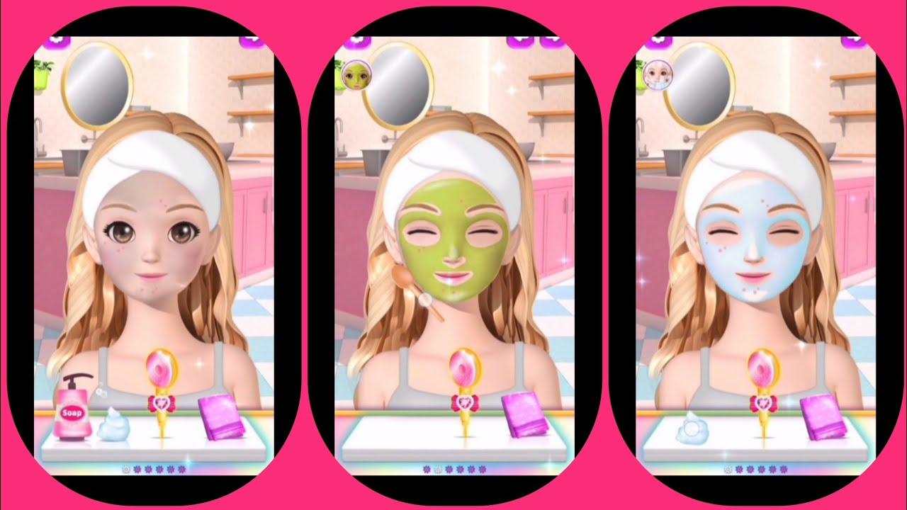 makeup game , rias wajah dan pakaian - YouTube