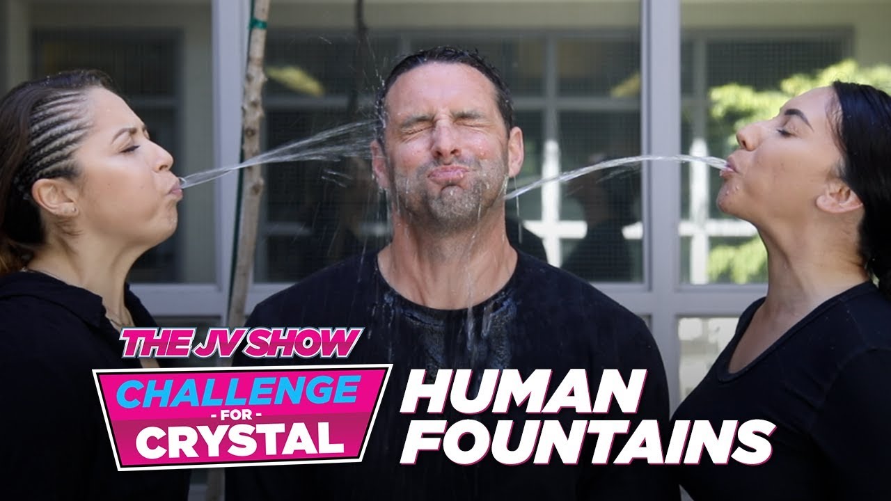 The JV Show Challenge for Crystal: Human Fountains - YouTube