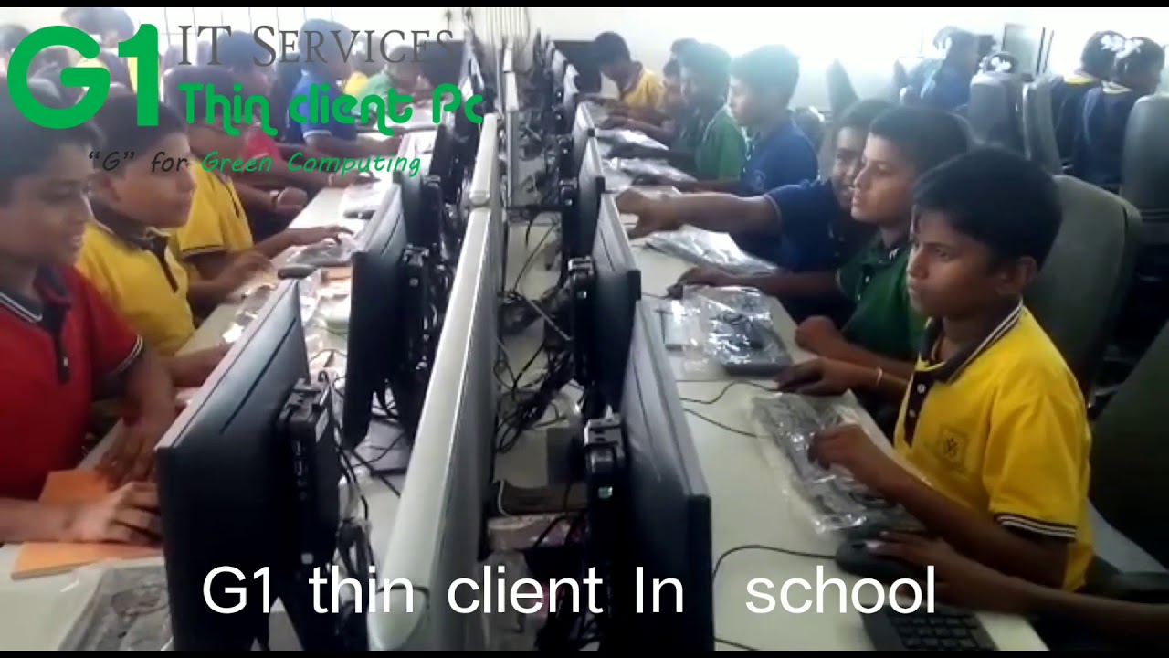 Thin client benefits in school lab - YouTube