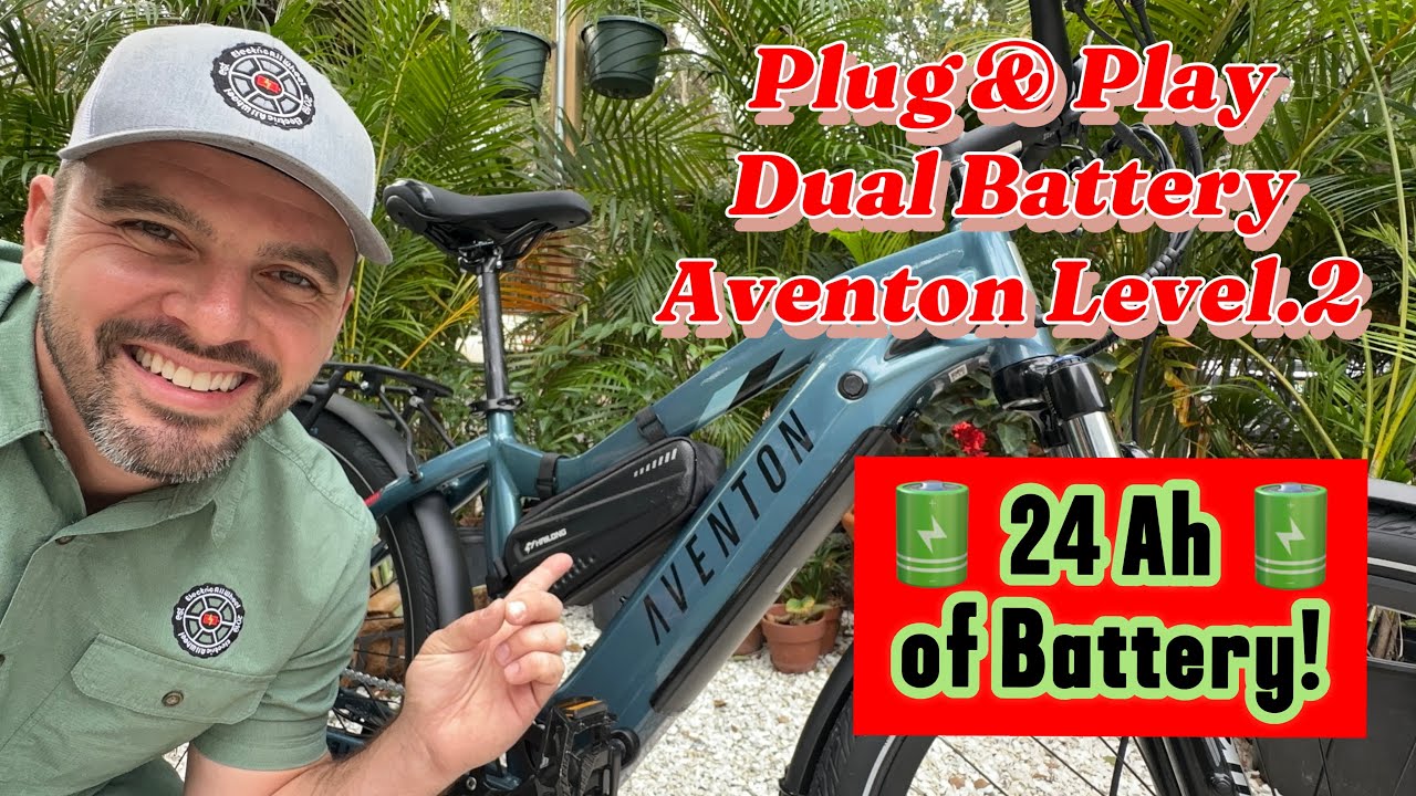 Aventon | Level.2 | Plug & Play Dual Battery Installation adding a second Battery for 24Ah Total ...