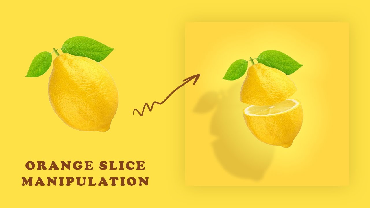 ORANGE SLICE MANIPULATION TUTORIAL PHOTOSHOP - YouTube