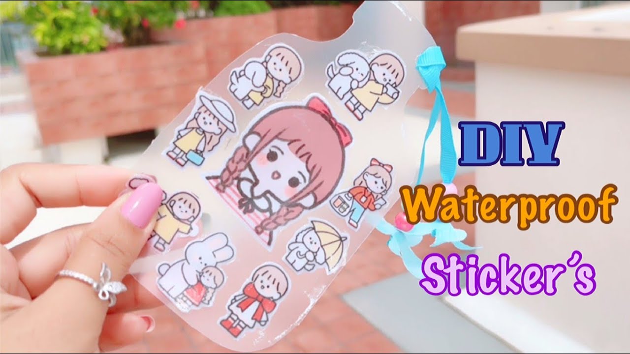 DIY Waterproof Sticker's | How to make Own Stickers | Easy way to make ...