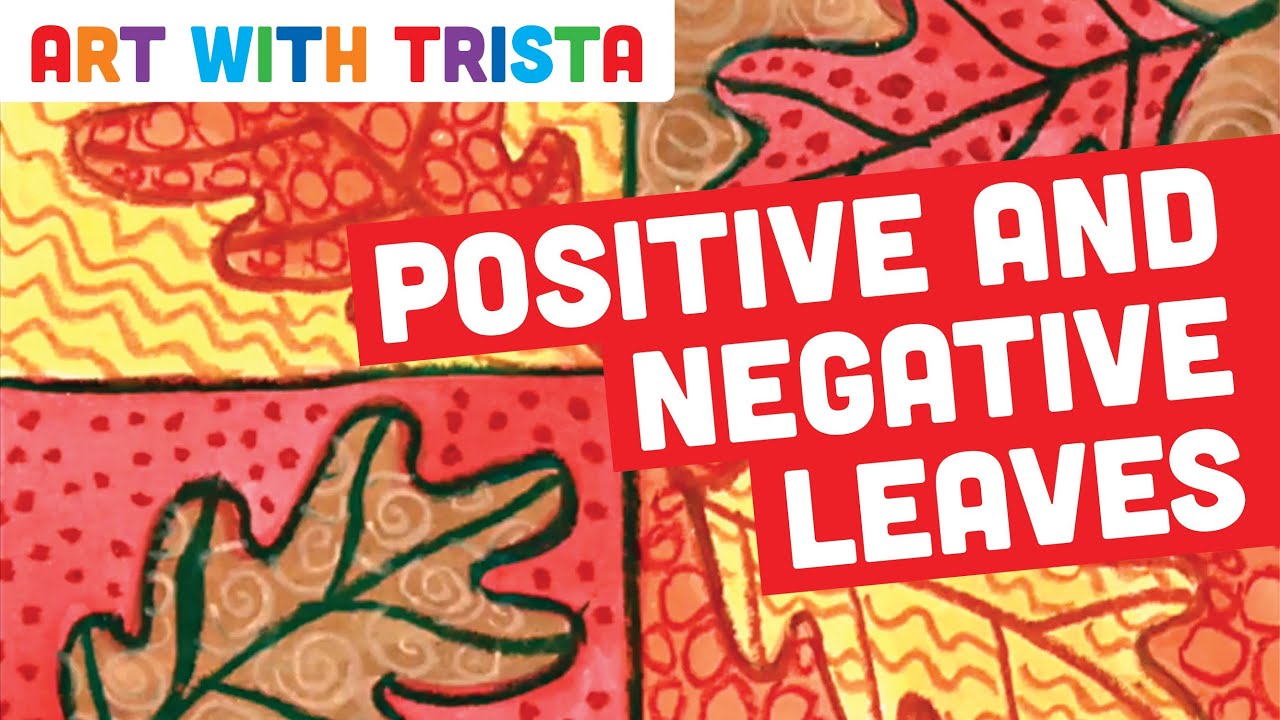 Georgia O'Keeffe Inspired Positive & Negative Leaves Art Tutorial - Art ...