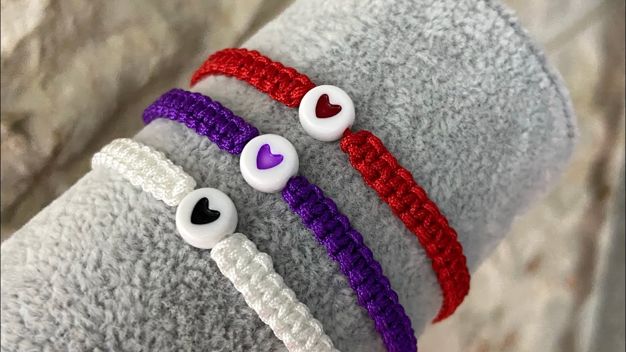 How to make macrame bracelet, DIY , Tutorial for Beginners - YouTube