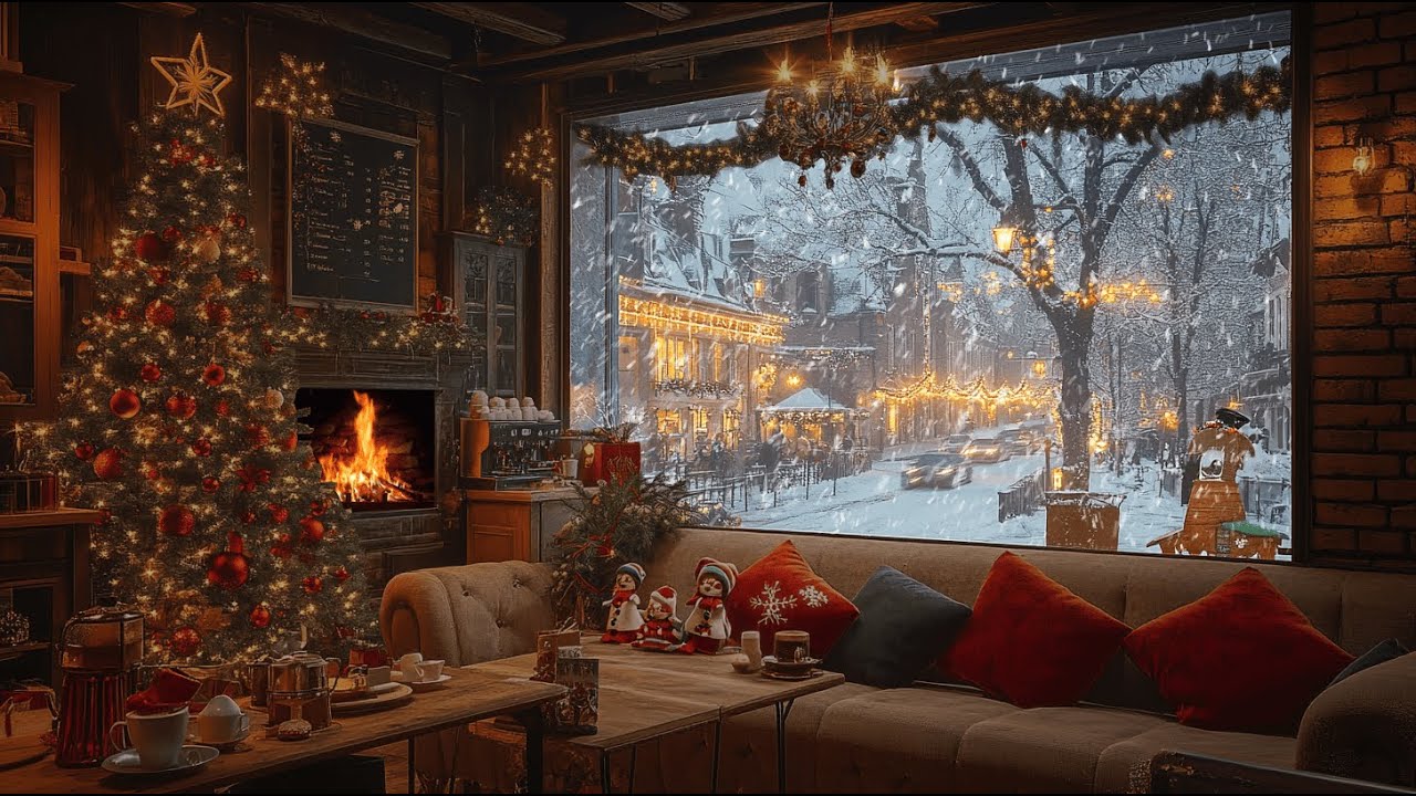 Soothing Christmas Sounds with Fireplace 🎅🏼🎄 Christmas Sounds ...