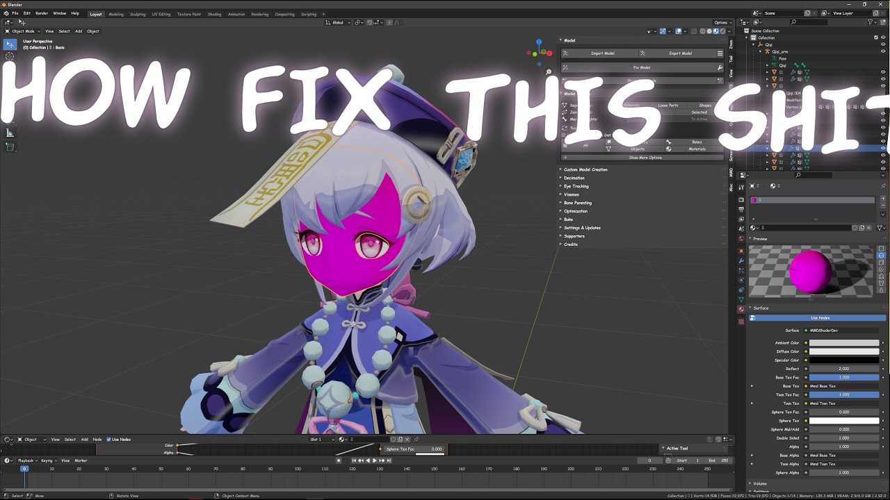 How to Fix Purpule bug MMD to Blender🤬 - YouTube