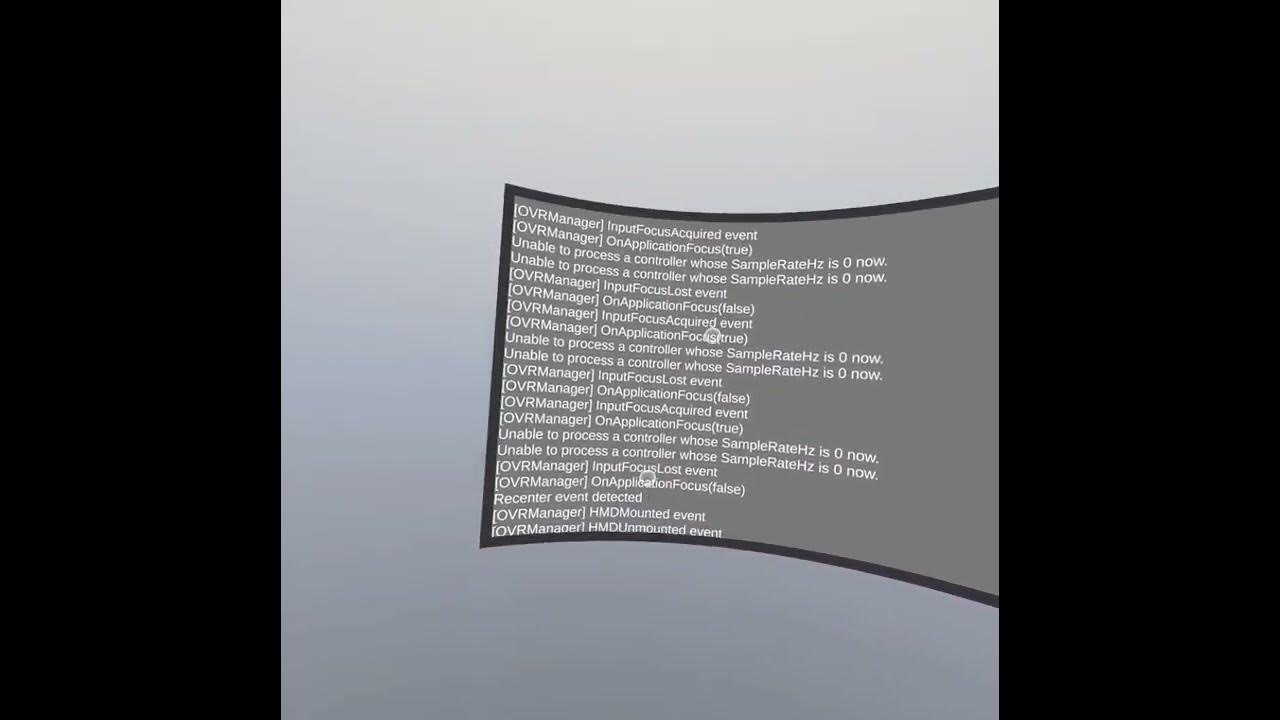 Oculus Curved Debug UI - YouTube