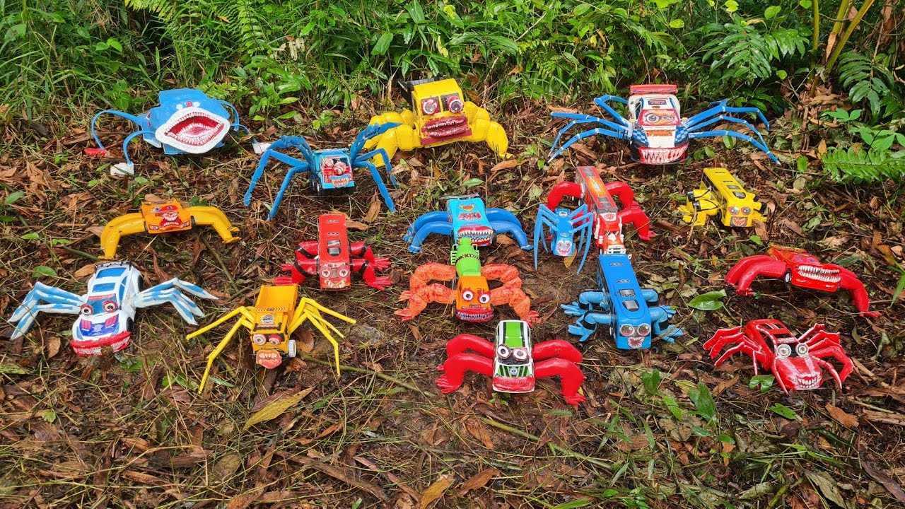 NEW RC Lighting McQueen Laba Laba Panjang, Cars Eater, Bus Tayo Dancing ...
