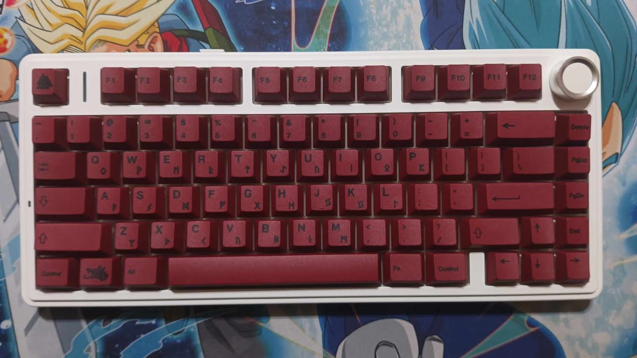 Aula F75 x Reaper Switches | Sound Test | Blot Red Keycaps ...