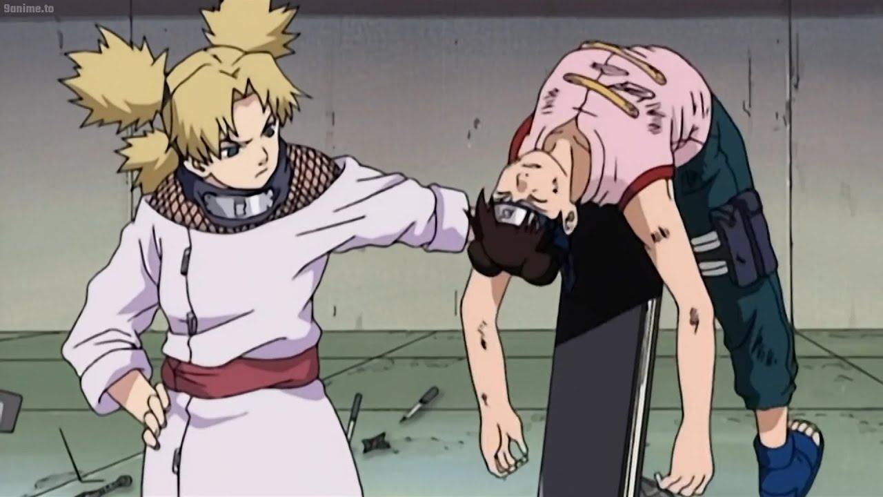 Temari defeats Tenten easily and makes Tenten unconscious | Naruto ...