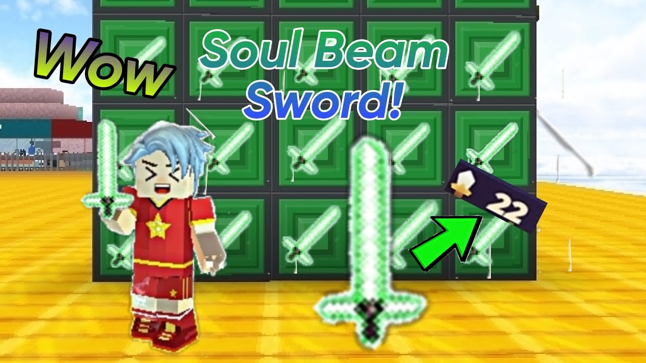 Soul Beam Sword! [Blockman Go Skyblock] - YouTube