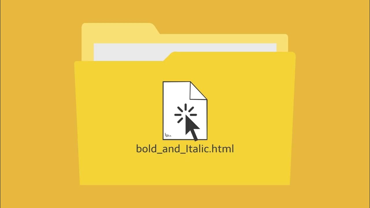Hello! HTML: Chapter 2.2. Bold & Italic - YouTube