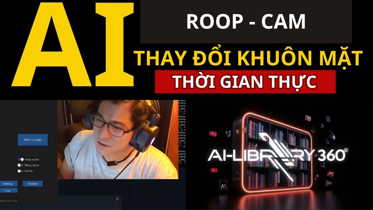 Roop Cam - Hoán Đổi khuôn mặt thời gian thực - HOÀN THÀNH TRONG 1CLICK. FaceSwap Real time - YouTube