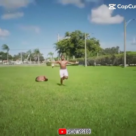 Ashton hall falls while racing IShowSpeed 😯💥 - YouTube