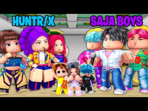 HUNTRIX Family vs SAJA BOYS Family..(Brookhaven)