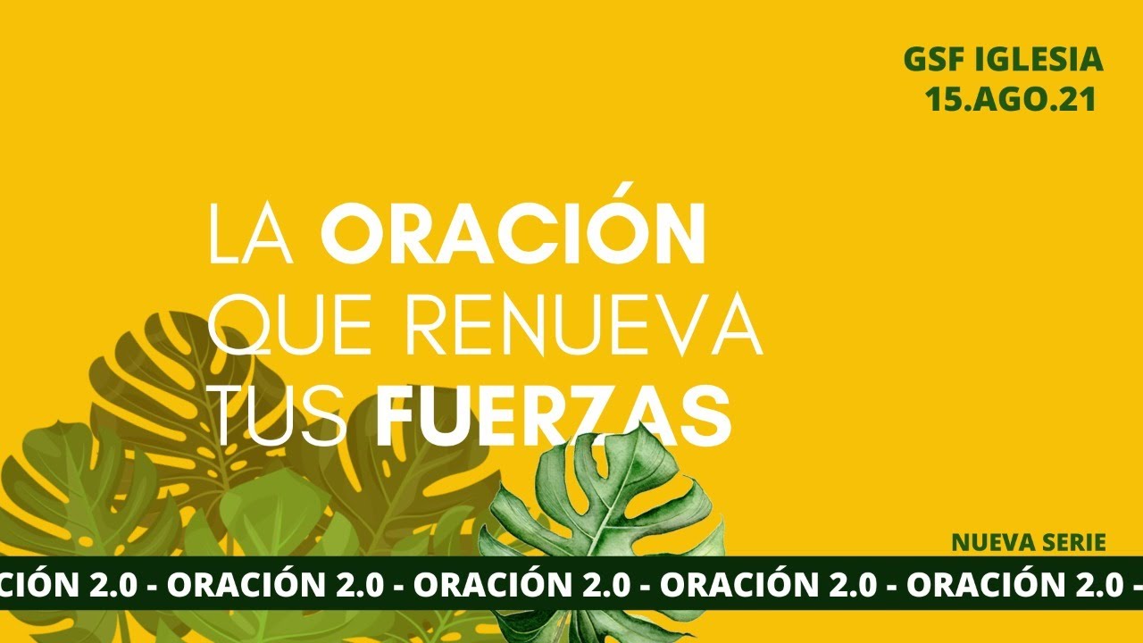 La Oración que Renueva tus Fuerzas | Ps. Alonso Payán - YouTube
