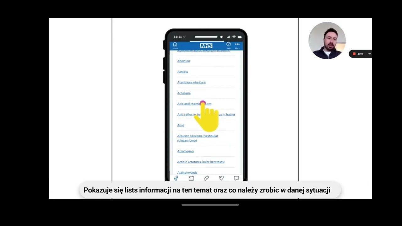 NHS app - Health A-Z in Polish - YouTube