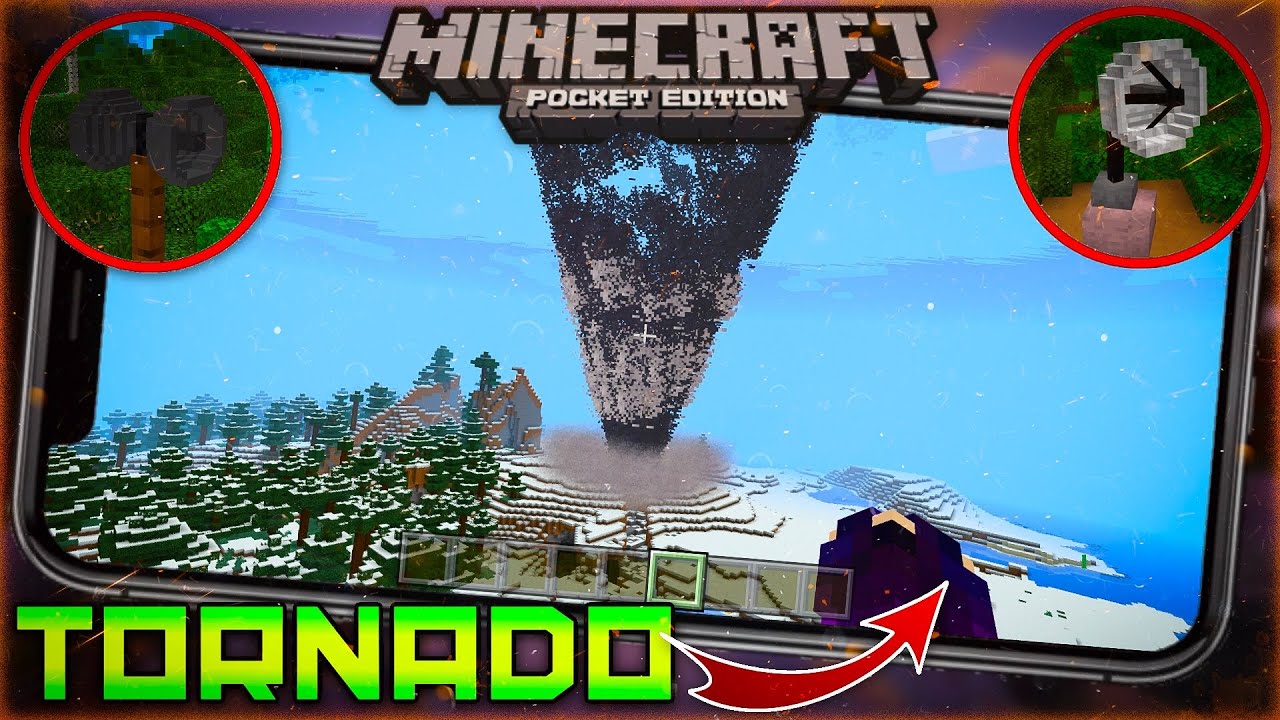 [ОБНОВЛЕНИЕ]🌪️TORNADO FOR MINECRAFT PE 1.19 | Мод на торнадо для ...