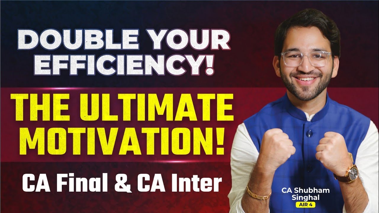 This video will boost your hardwork - The Ultimate Motivation CA Final ...