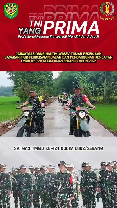 Peninjauan TMMD Ke 124 Kodim 0602/Serang #tnidihatirakyat - YouTube