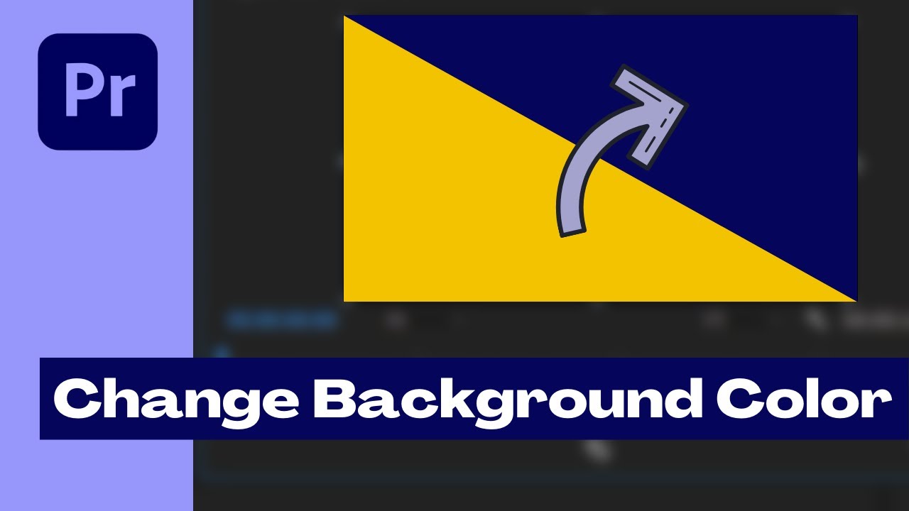 How to Change BackGround Color In Adobe Premiere Pro || Black To ...