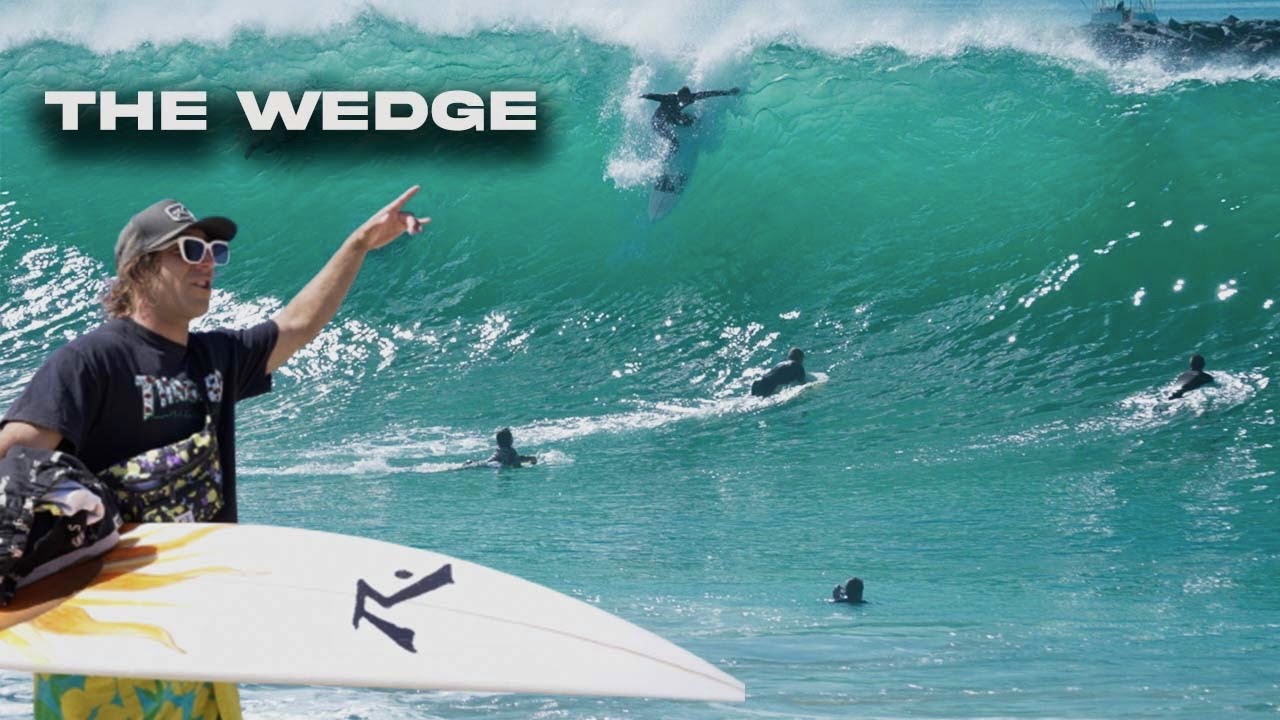 Crazy Barrels at The Wedge! (Best Swell of the Year) - YouTube