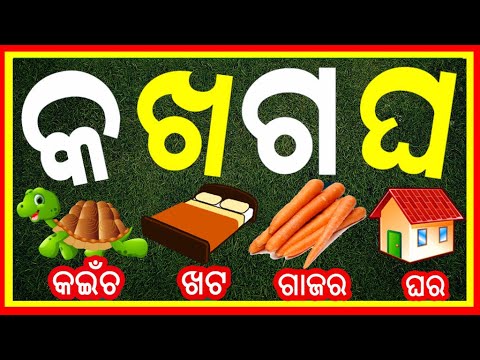 Odia Barnamala | Odia Alphabets | Odia ABCD | Odia Barnabodha | A ru ...