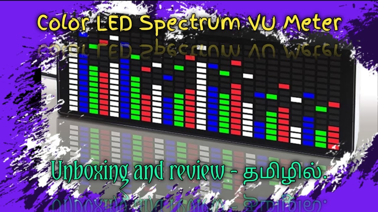 Color LED Music Spectrum Analyser (384 Leds) Unboxing and review ...