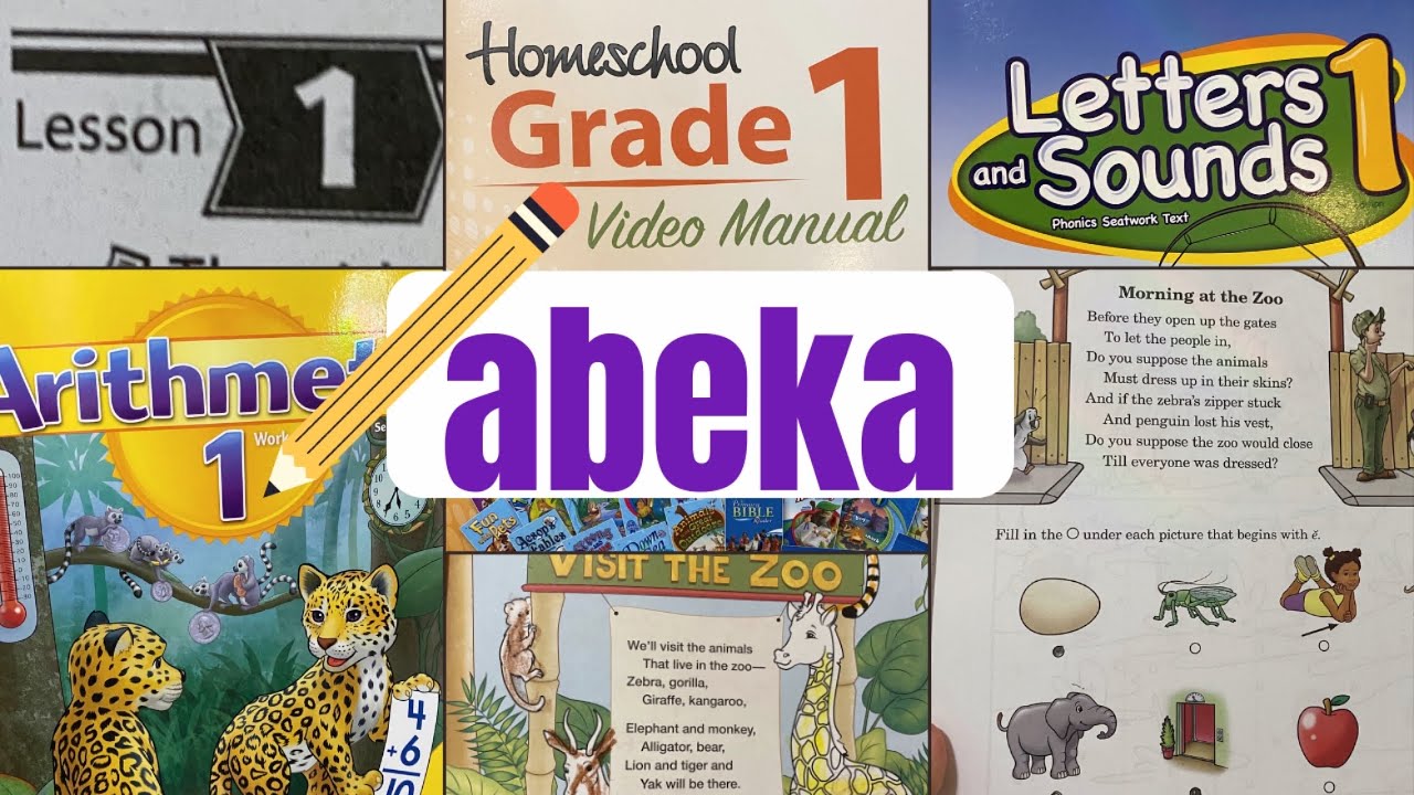 Abeka 1st grade preparation and lesson 1 | Abeka homeschool 1st grade ...