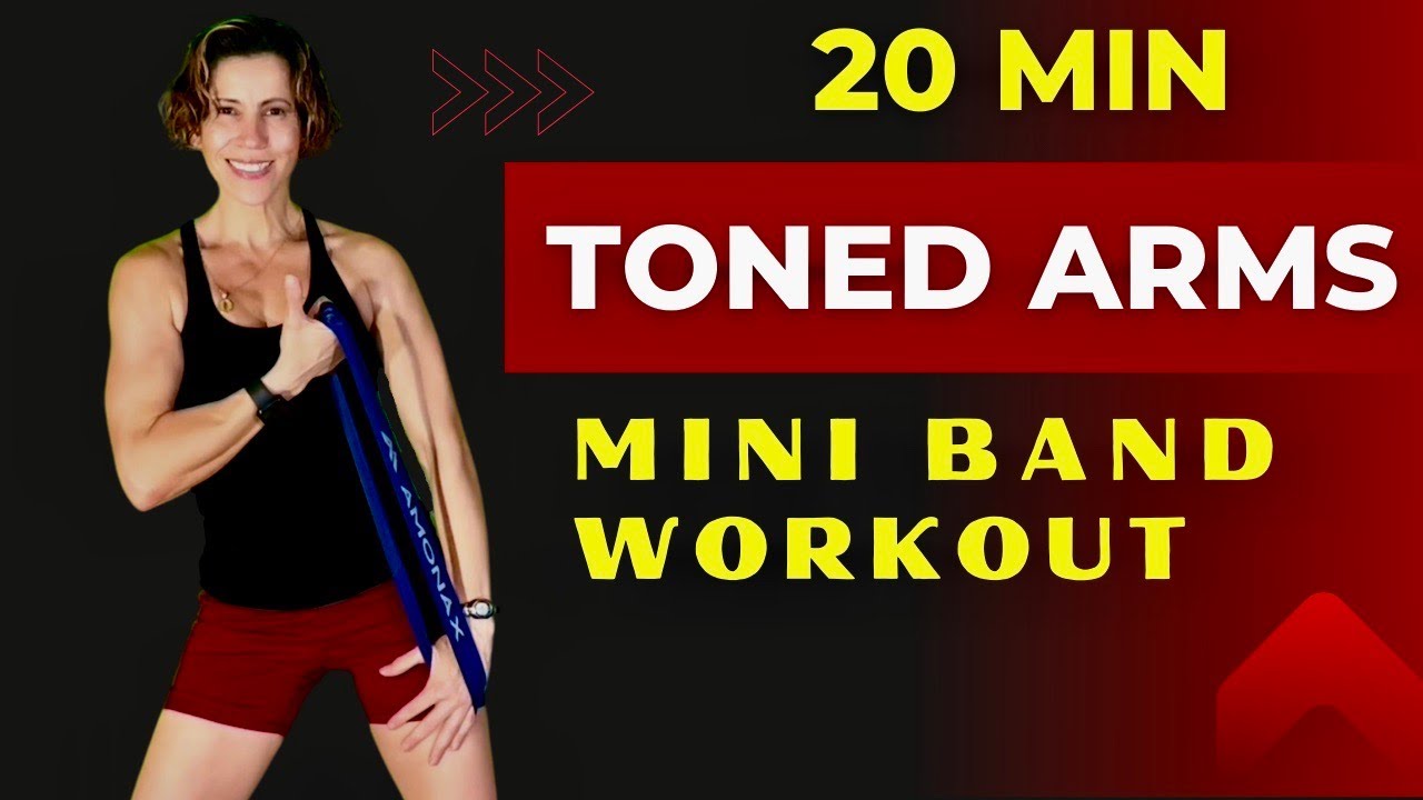 20 MIN TONED ARMS Workout using Mini RESISTANCE BAND! - YouTube