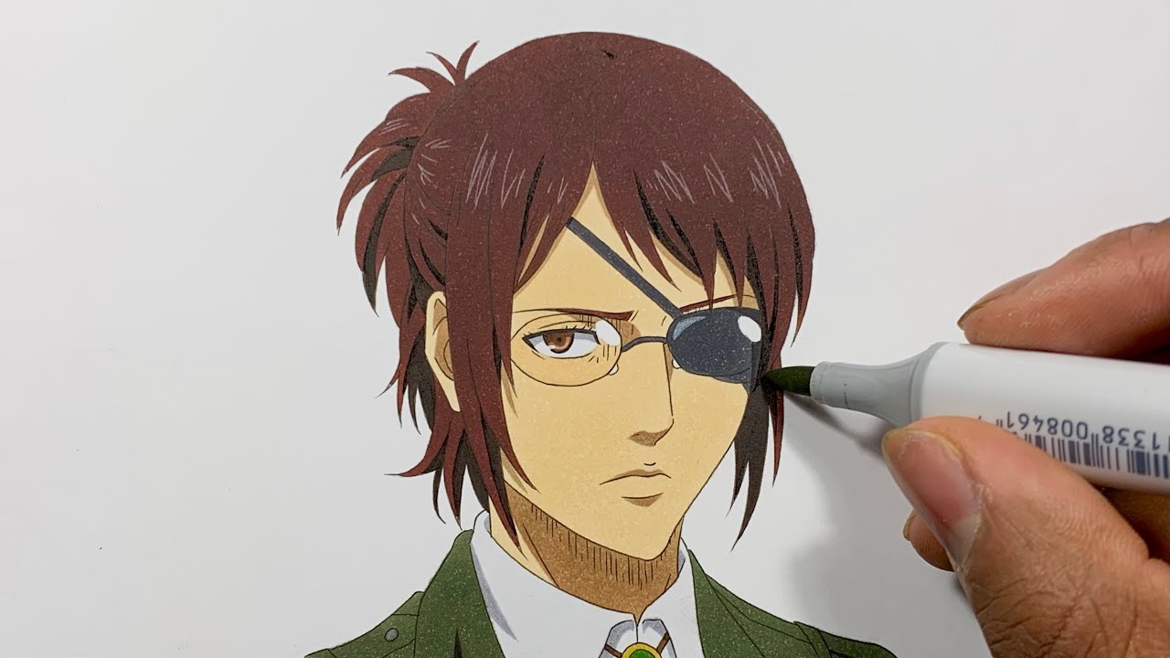 How to Draw Hanji Zoe Easy - Attack on Titan Season 4 (Shingeki no ...