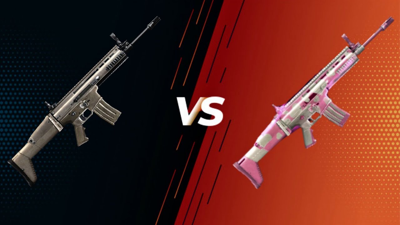 Normal scar vs cupid scar | best gun skin in free fire | best scar skin ...