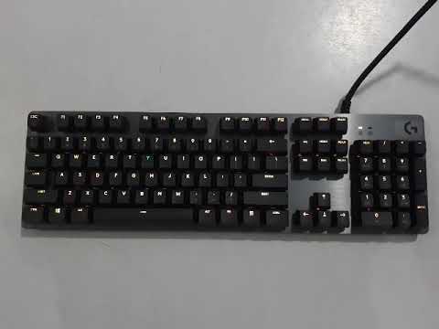 Keyboard Logitech G512 Carbon RGB Mechanical - YouTube