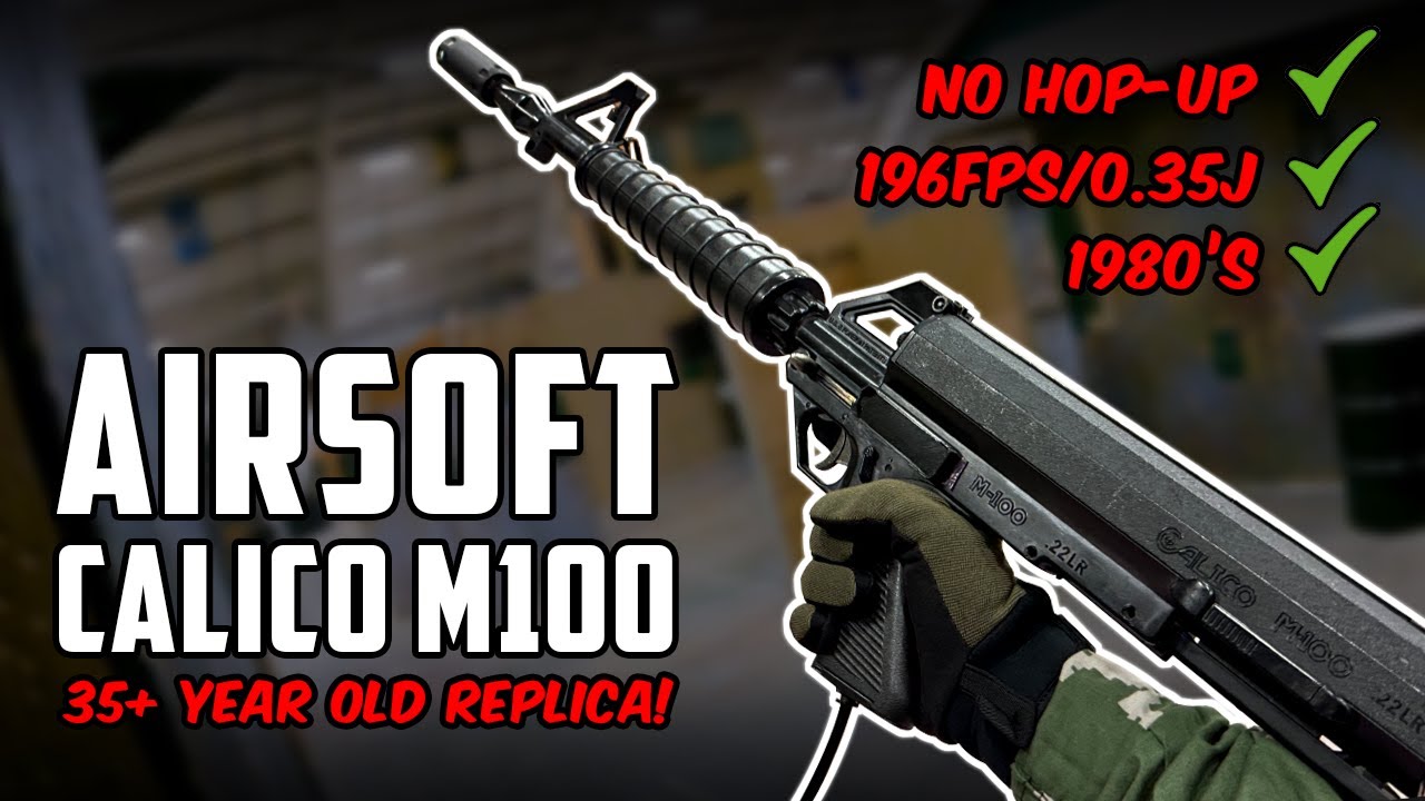 Toytec Airsoft Calico M100 - YouTube