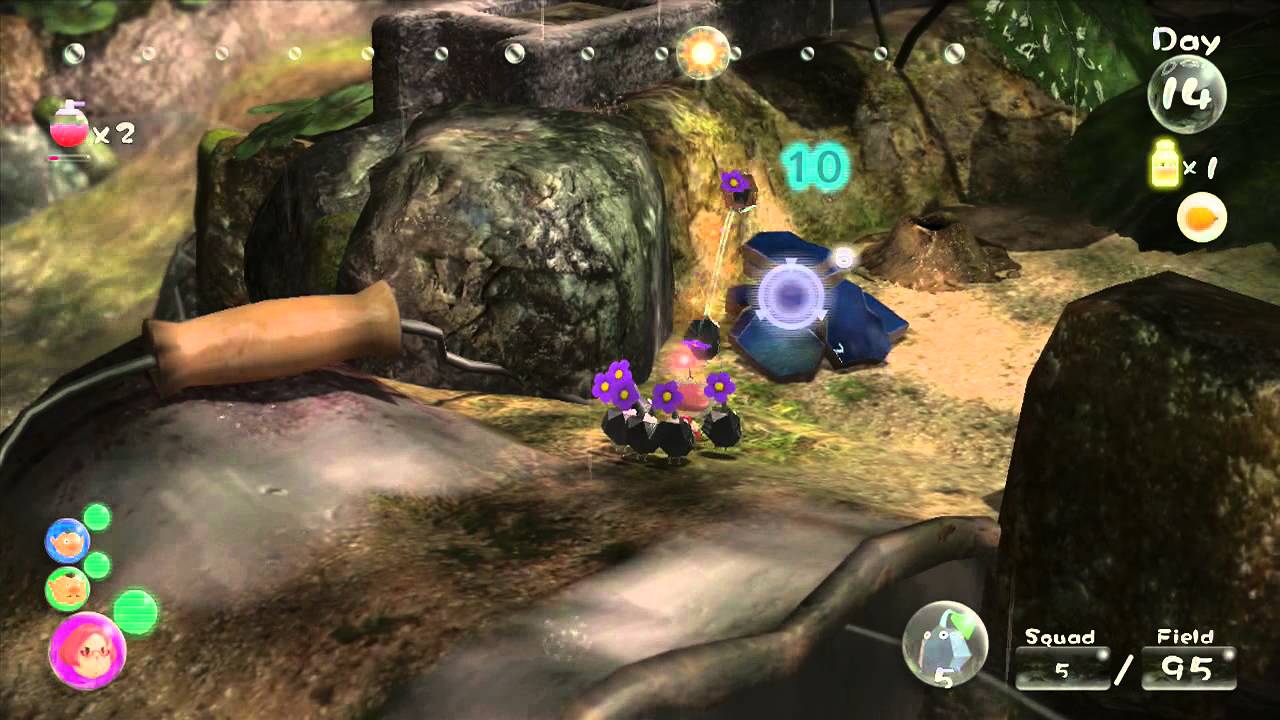 Pikmin 3 - Day 14 - Where's the Hocotatian - YouTube