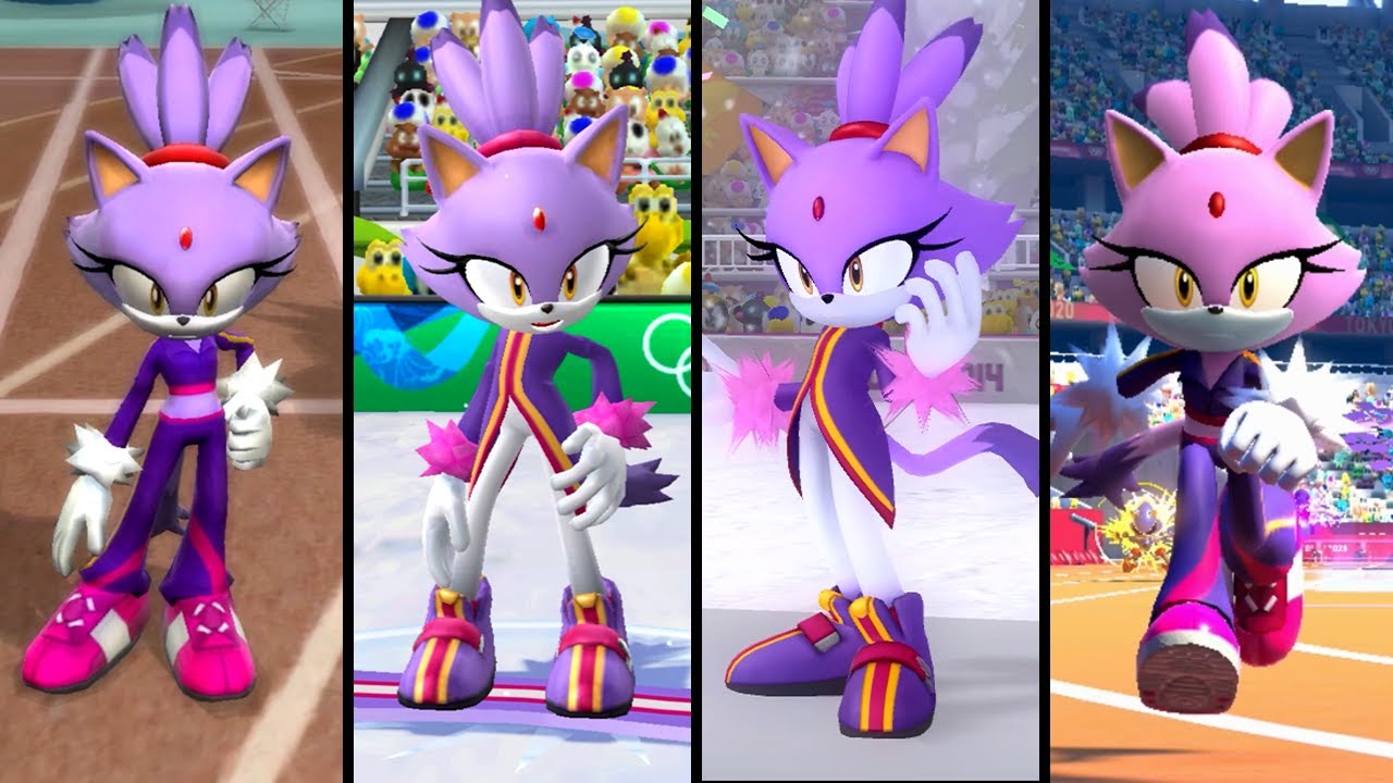 Evolution of Blaze in Mario & Sonic (2007-2022) - YouTube