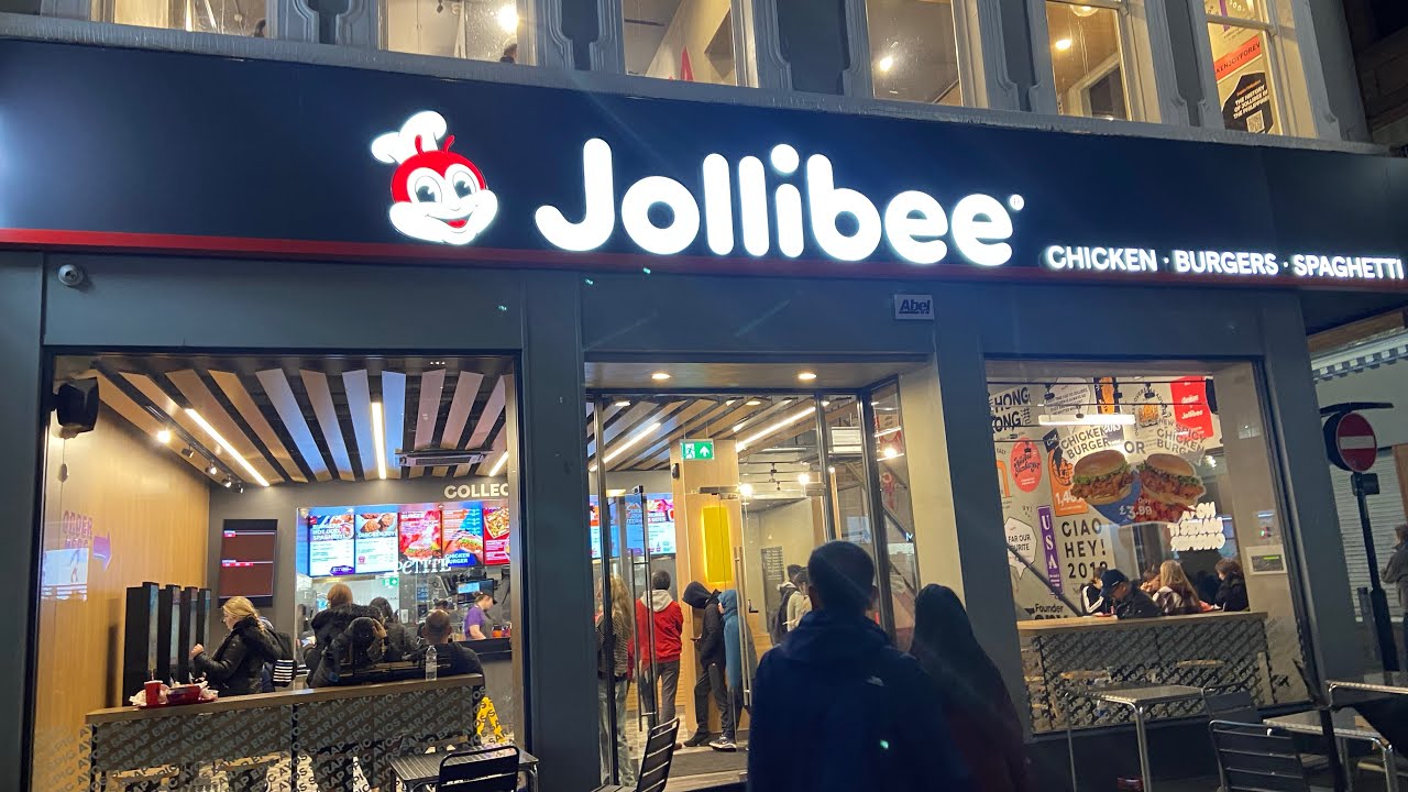 Liverpool city at night , Dinner at Jollibee Liverpool - YouTube