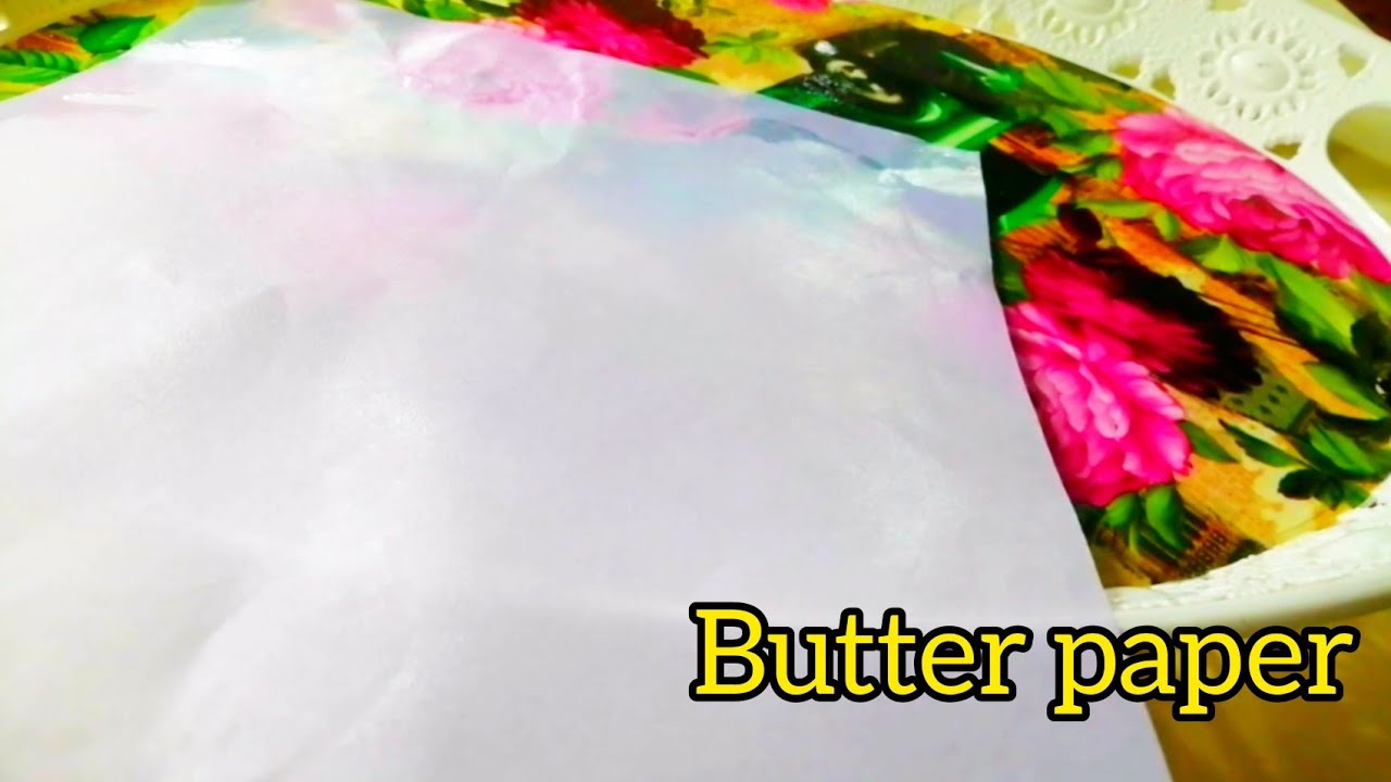 Butter paper /Homemade butter paper /how to make butter papper - YouTube