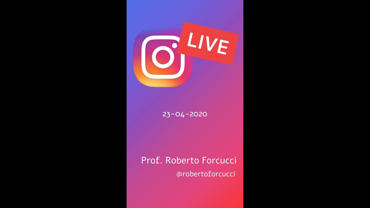 INSTALIVE - Prof. Roberto Forcucci - YouTube