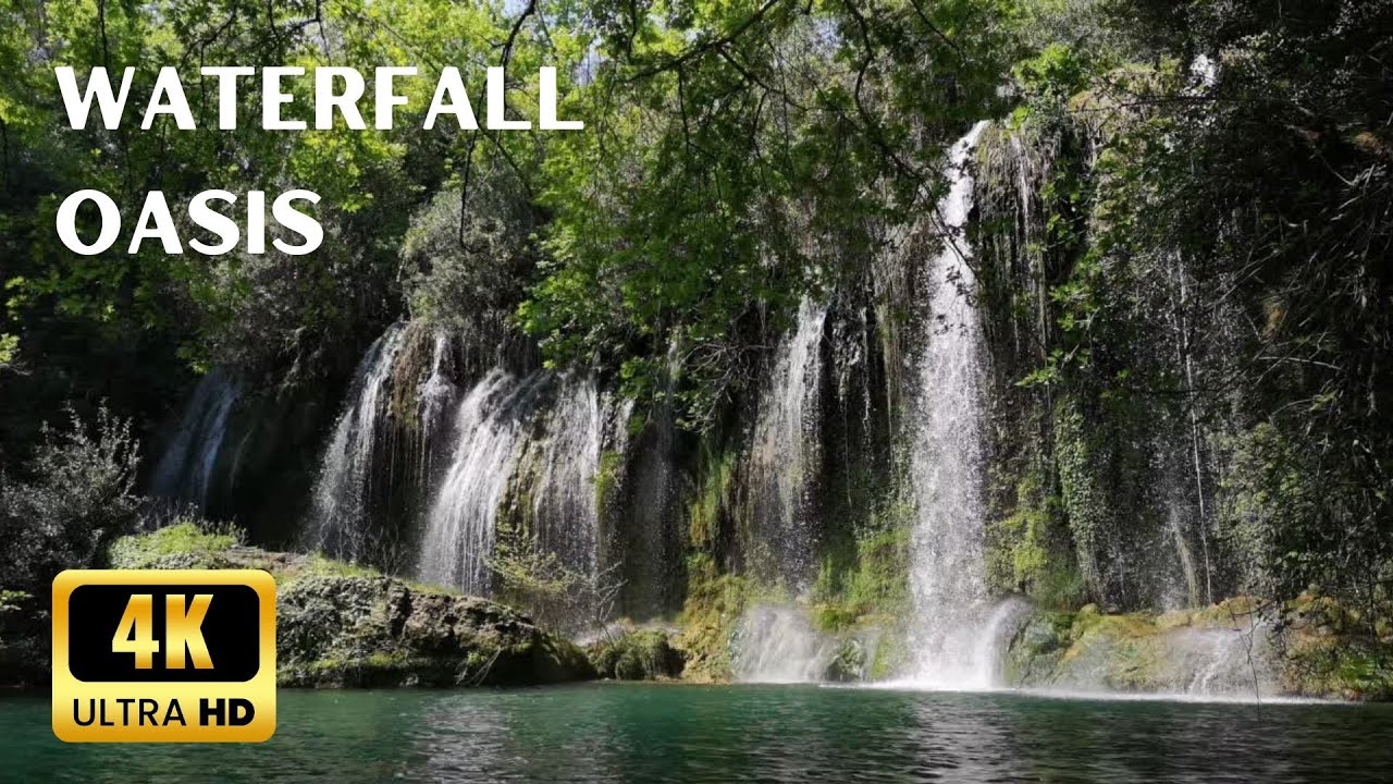 Waterfall Oasis: Relaxing Sounds of Waterfall Cascading (TV Background ...