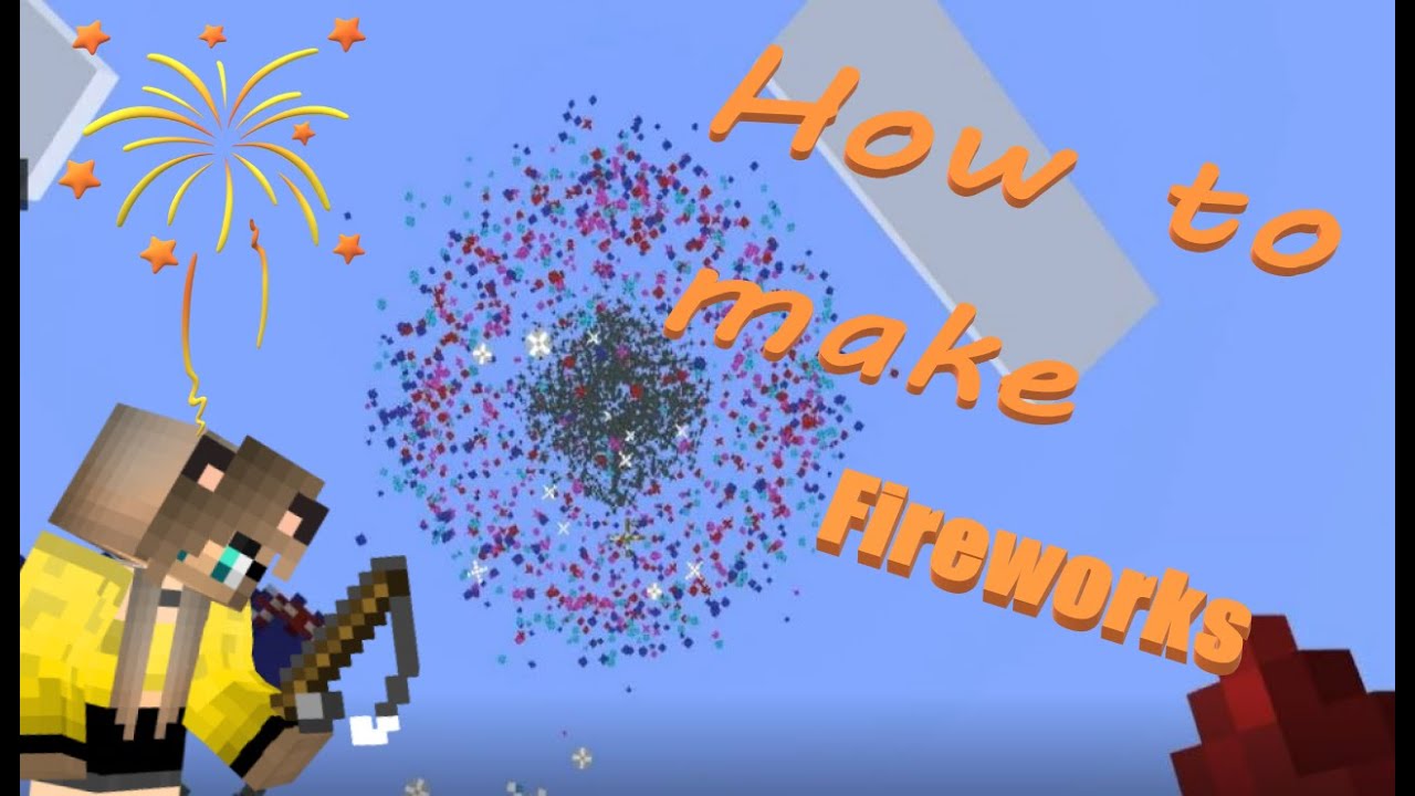 How to make Fireworks in Minecraft - YouTube